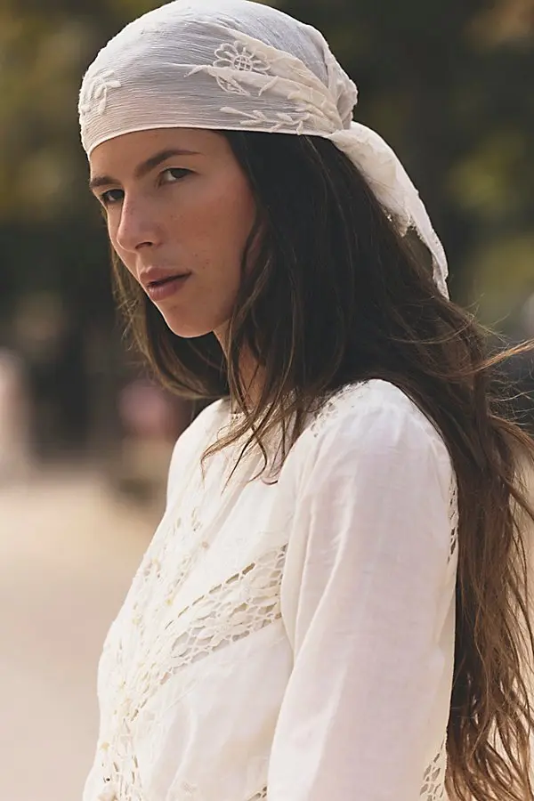 Free People Lucie Hair Scarf - Ivory