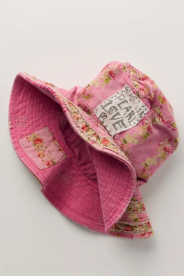 Free People Magnolia Pearl Floral Viv Elle Top Hat - Pink