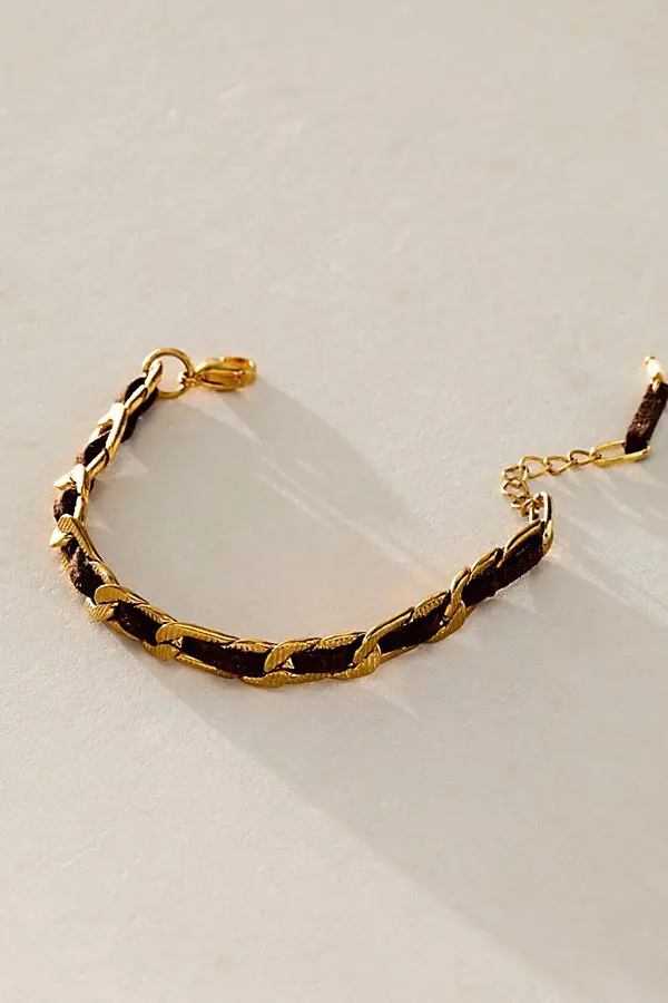 MARLY MORETTI Urban Safari Link Bracelet - Brown
