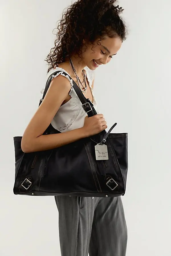 Free People We The Free Emery Winged Tote Bag - Black