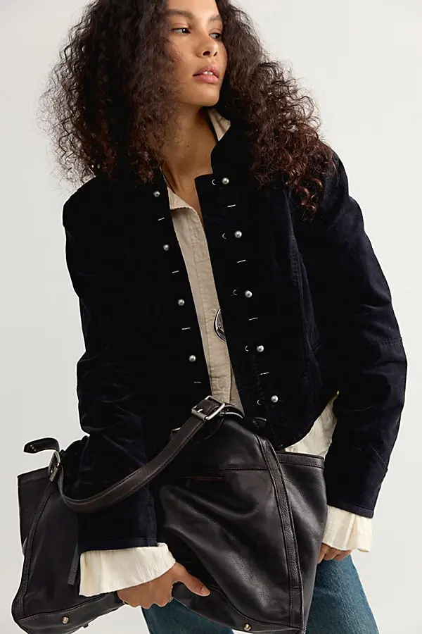 Free People We The Free Emery Winged Tote Bag - Black