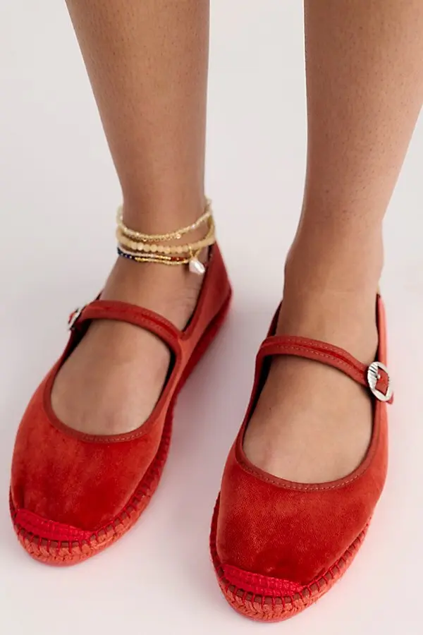 FP VEGAN COLLECTION Velvet Mary Jane Espadrilles