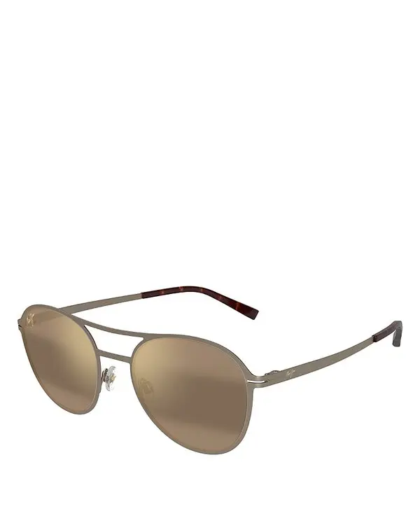 Maui Jim Half Moon Round Sunglasses, 53mm