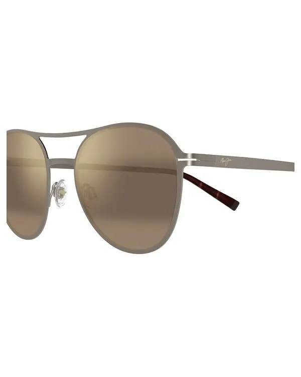 Maui Jim Half Moon Round Sunglasses, 53mm