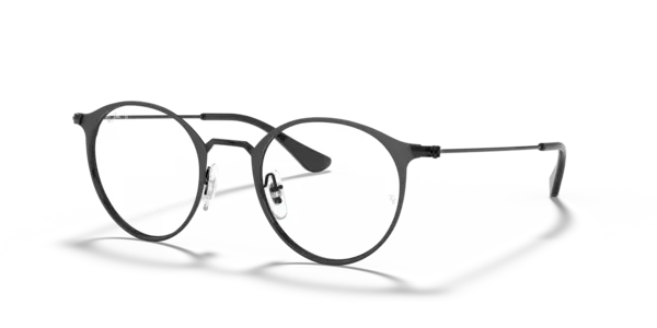 Ray-ban Round Frame Eyeglasses - Noir