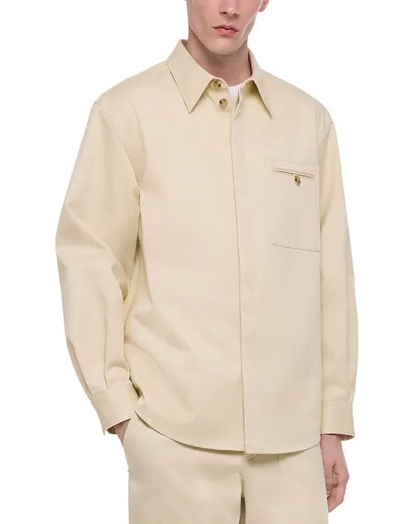 Helmut Lang Chino Twill Pocket Overshirt - Oatmeal