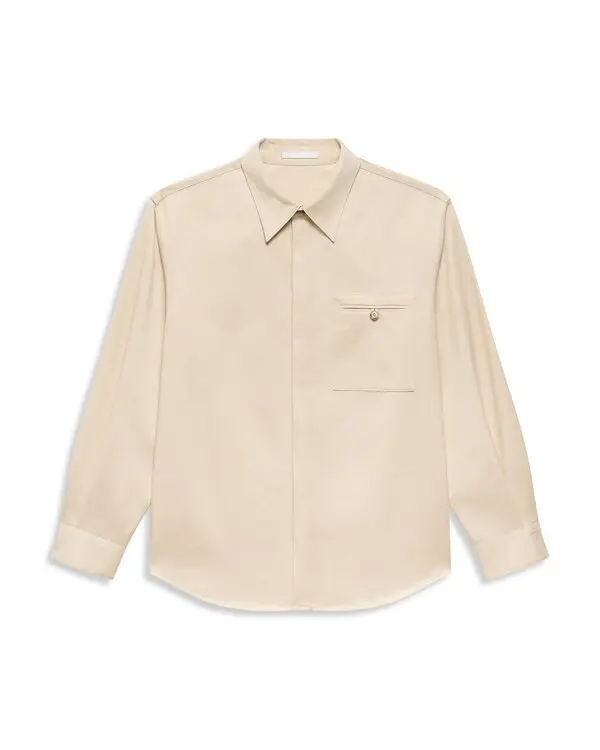 Helmut Lang Chino Twill Pocket Overshirt - Oatmeal