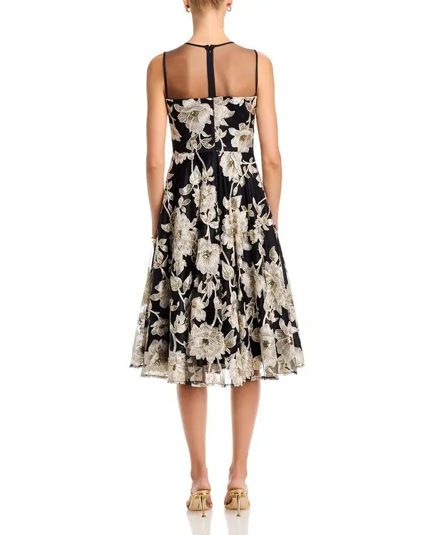 Eliza J Lace Sleeveless Midi Dress
