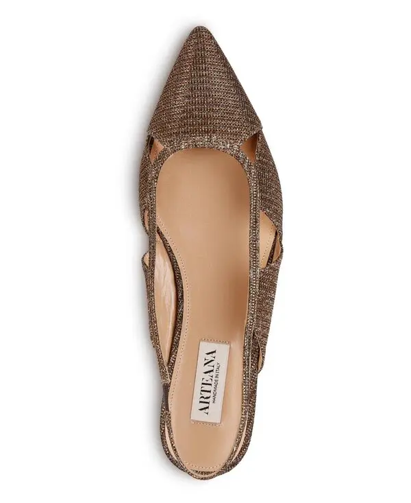 ARTEANA Savona Flat Slingback Glitter