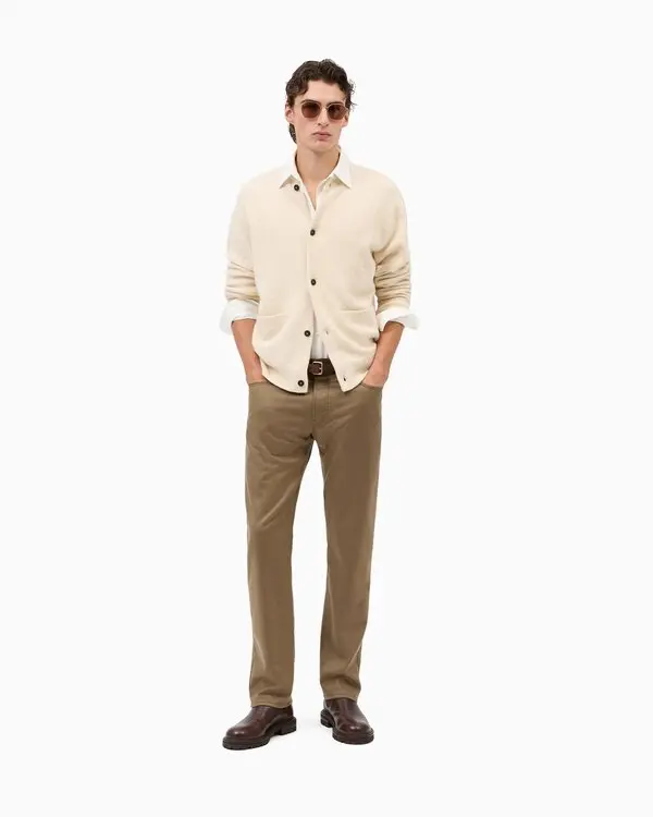 Giorgio Armani Cashmere Flannel Five-pocket Pants