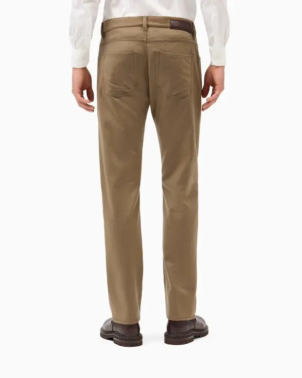 Giorgio Armani Cashmere Flannel Five-pocket Pants