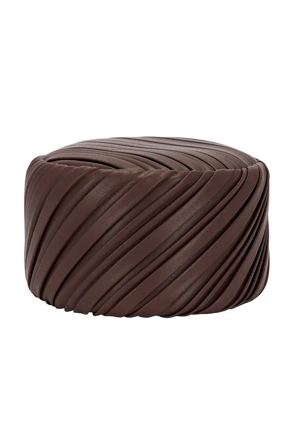 ROWEN ROSE Pleated Pillbox Hat