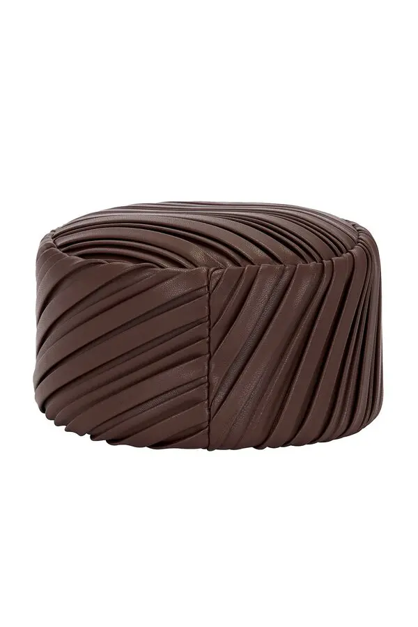 ROWEN ROSE Pleated Pillbox Hat