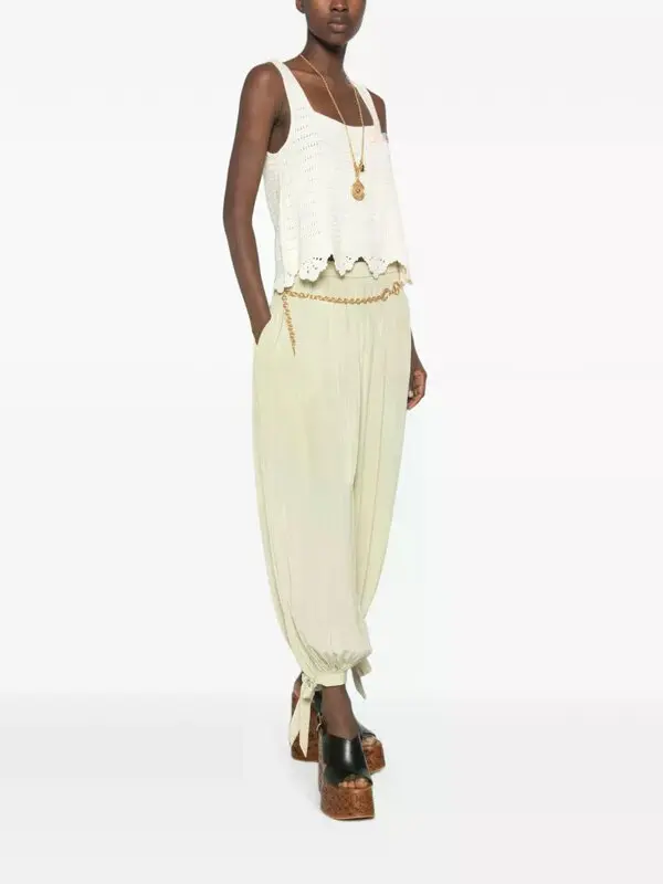 Chloé Crochet Scalloped Top