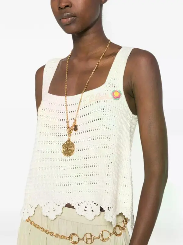 Chloé Crochet Scalloped Top