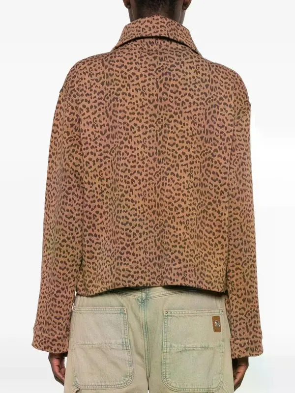 The Upside Leopard-print Quarter-zip Jacket