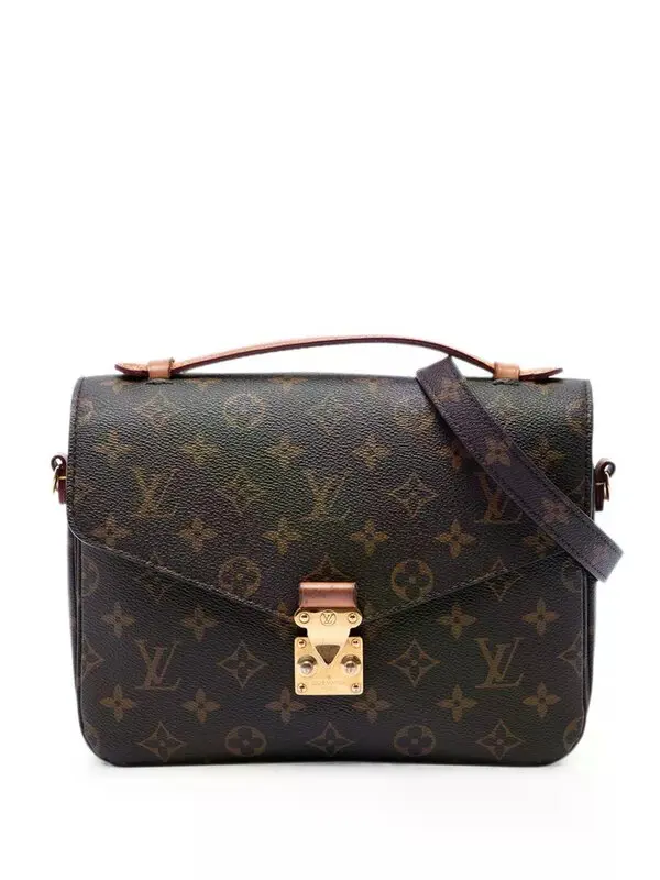 LOUIS VUITTON Monogram Pochette Metis Satchel - Brown