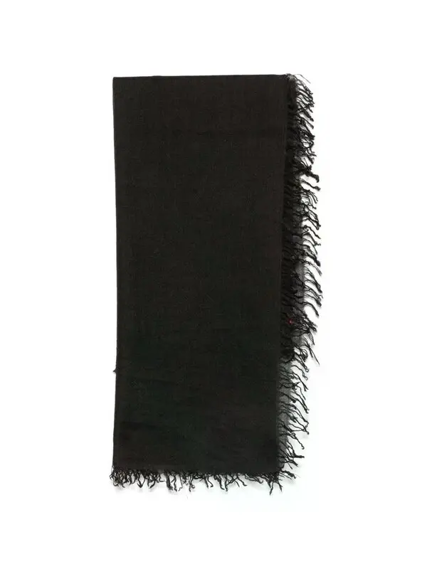 Faliero Sarti Frayed-edge Scarf - Black