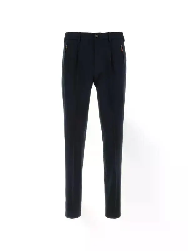 PT TORINO Pleated-detail Skinny Trousers