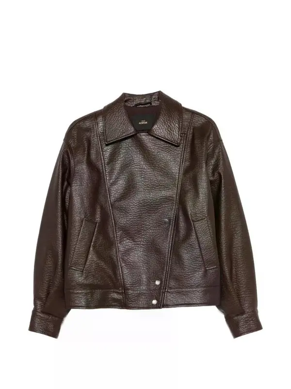 TWINSET Textured Leather Jacket