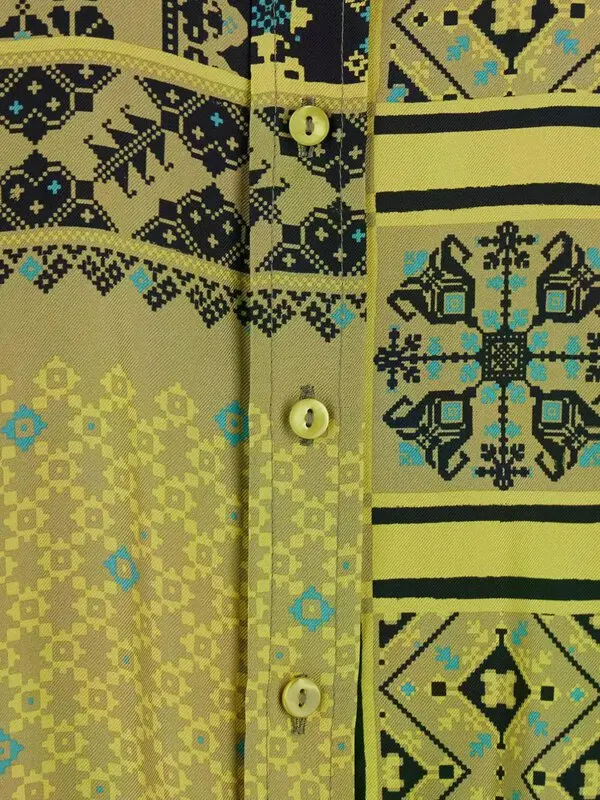 Momoni Arles Patchwork-print Shirt
