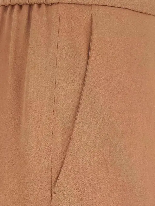FORTE_FORTE Crepe Texture Pressed Crease Straight-leg Trousers
