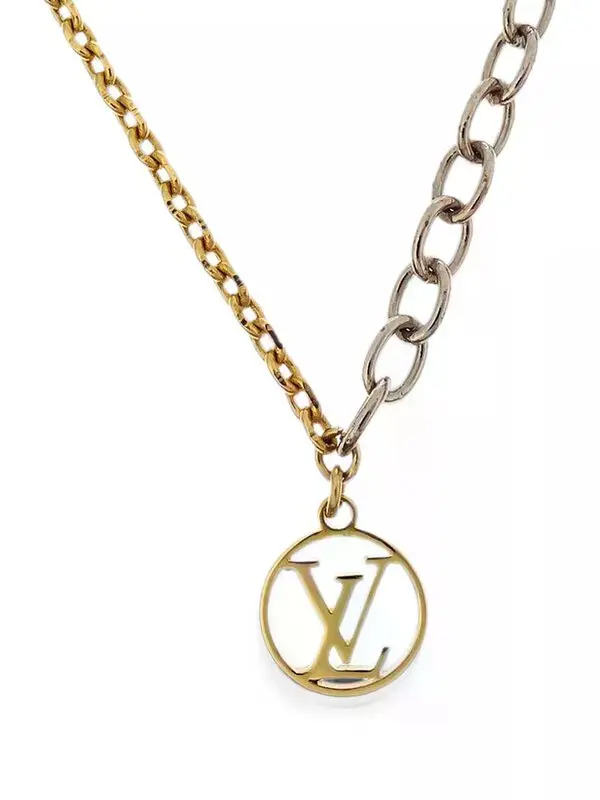 LOUIS VUITTON 2015 Circle-pendant Necklace