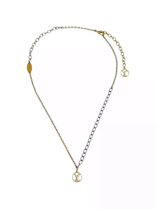 LOUIS VUITTON Bicolour Cable-link Necklace - Gold
