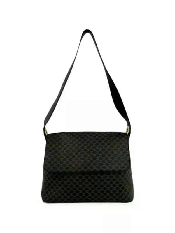 Celine 1998 Macadam Coated Canvas Shoulder Bag