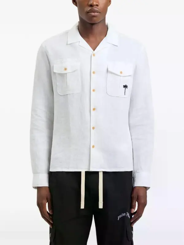 Palm Angels Palm Tree Bowling Shirt