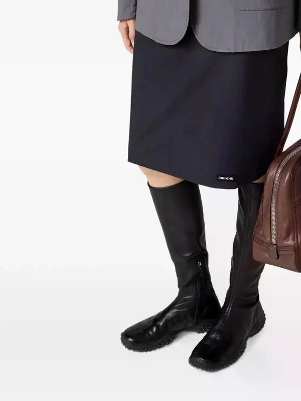 Miu Miu Stretch Poplin Skirt