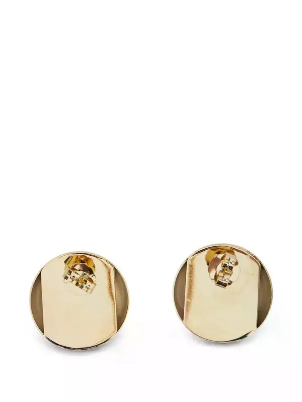 SEMICOUTURE Domed Design Earrings - Gold