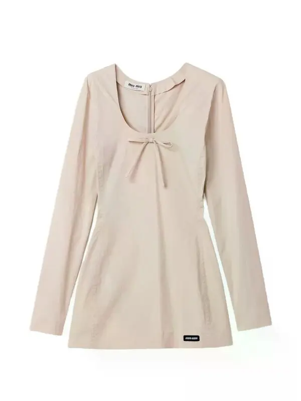 Miu Miu Stretch Poplin Mini-dress