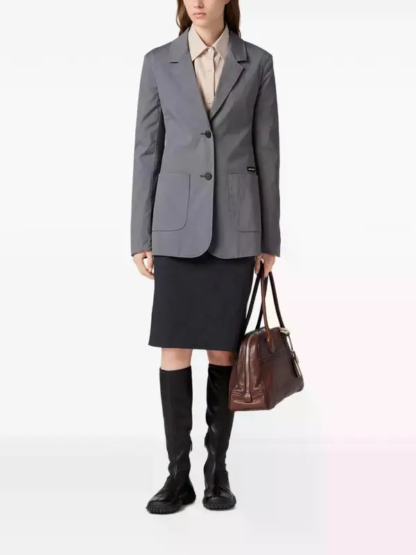 Miu Miu Washed Stretch Poplin Jacket