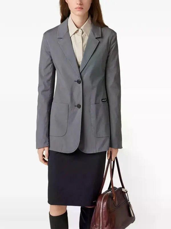 Miu Miu Washed Stretch Poplin Jacket