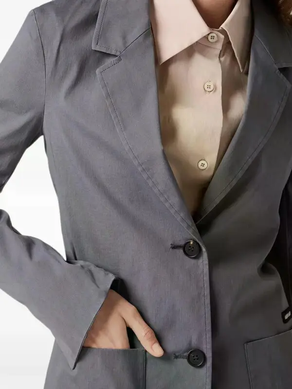 Miu Miu Washed Stretch Poplin Jacket