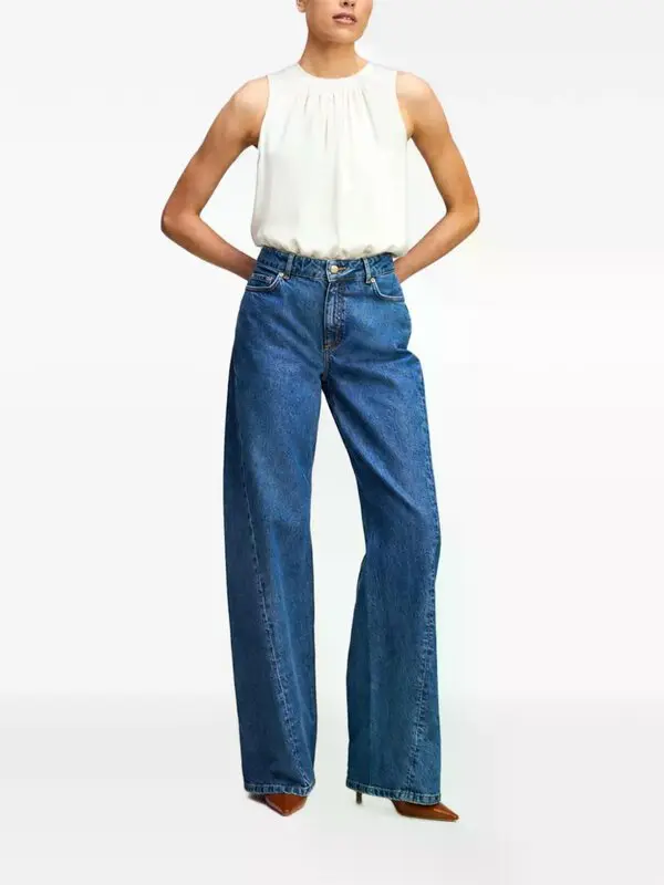 Cinq À Sept Pleated Sleeveless Blouse - White