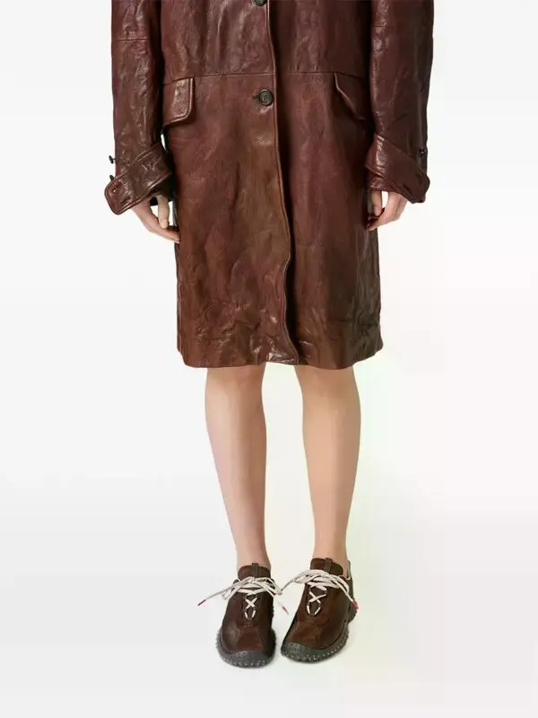 Miu Miu Bubble Technical Fabric And Suede Sneakers