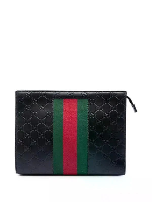 Gucci 2000-2015 Guccissima Web Clutch Bag