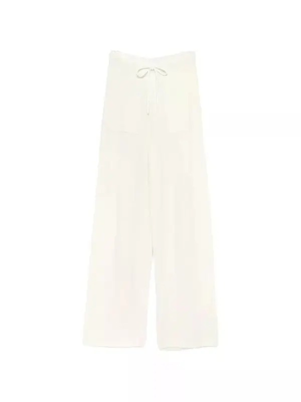 Max Mara Fiabe Drawstring-fastening Trousers - White