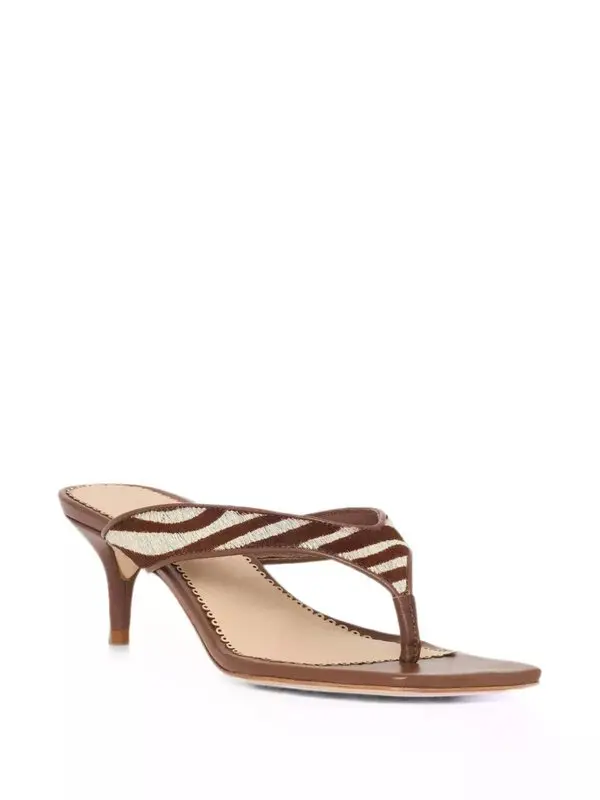 Cinq À Sept Frankie Zebra-print High Heel Sandals