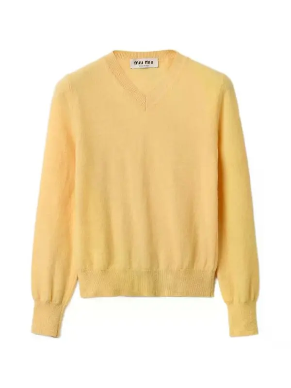 Miu Miu V-neck Wool Cardigan
