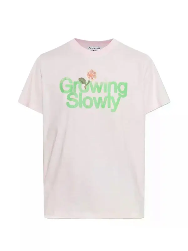 GANNI Graphic-print T-shirt