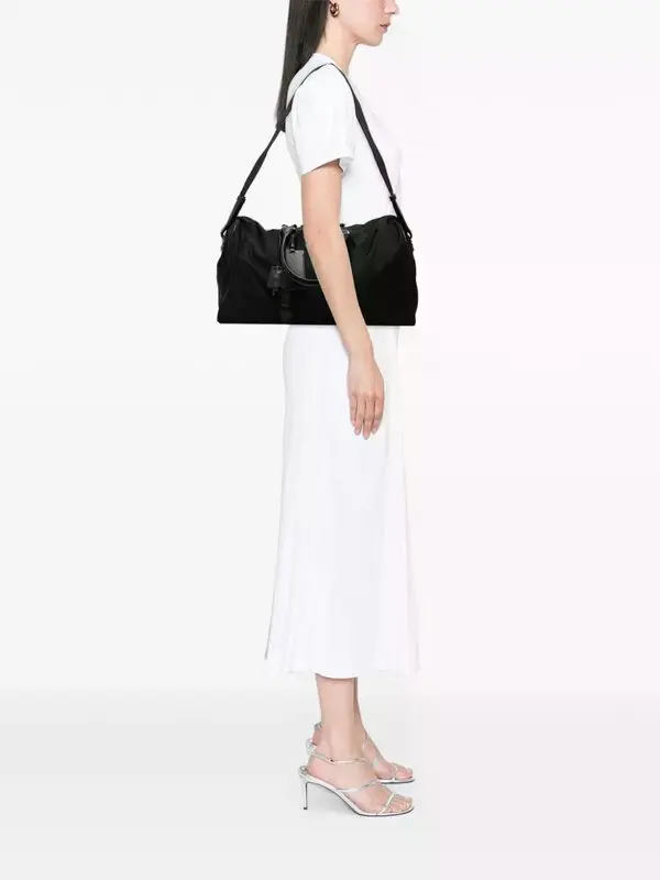 Prada 2000-2013 Saffiano Trimmed Tessuto Travel Bag