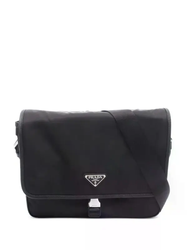 Prada Re-nylon Messenger Bag - Black