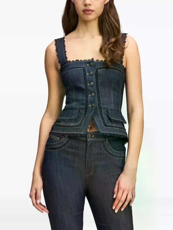 Cinq À Sept Myra Guipure Lace Top
