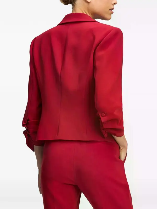 Cinq À Sept Khloe Ruched-sleeve Blazer