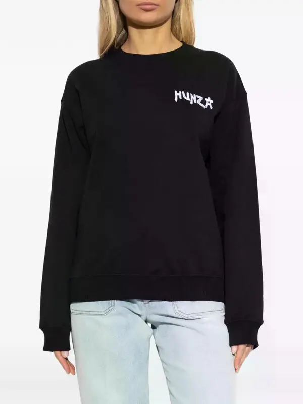 Hunza G Logo-embroidered Sweatshirt