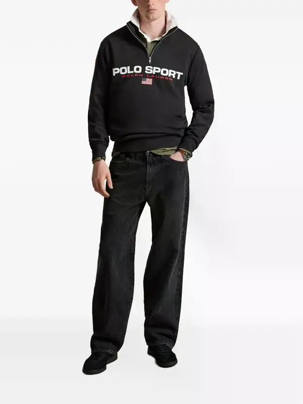 Polo Ralph Lauren Logo-print Sweatshirt - Black