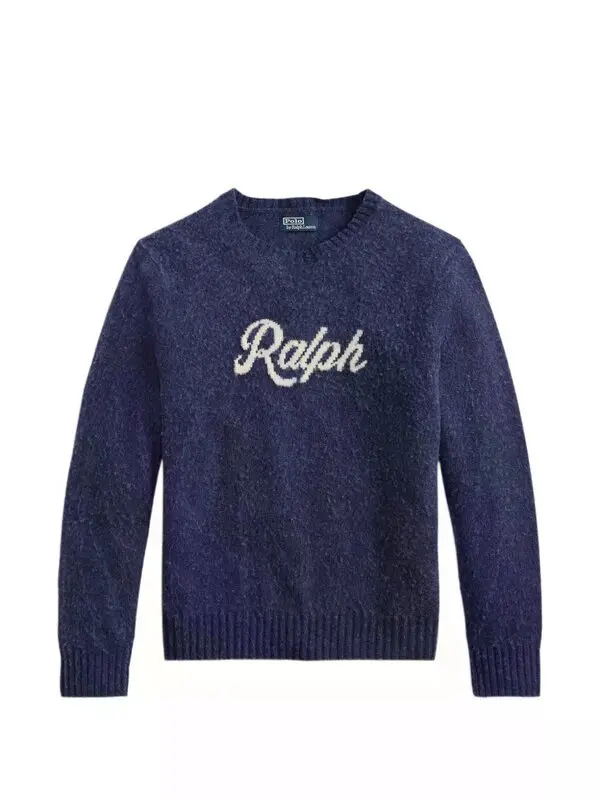 Polo Ralph Lauren Logo Intarsia Crew Neck Sweater